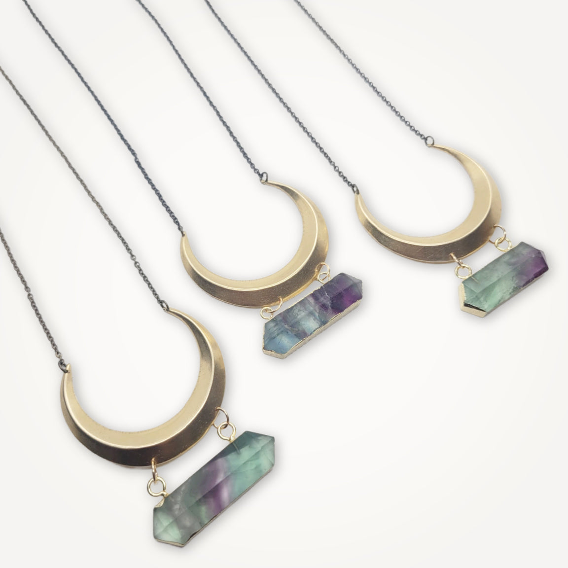 Lunar Luxe Gemstone Necklace | Beatrixbell Handcrafted