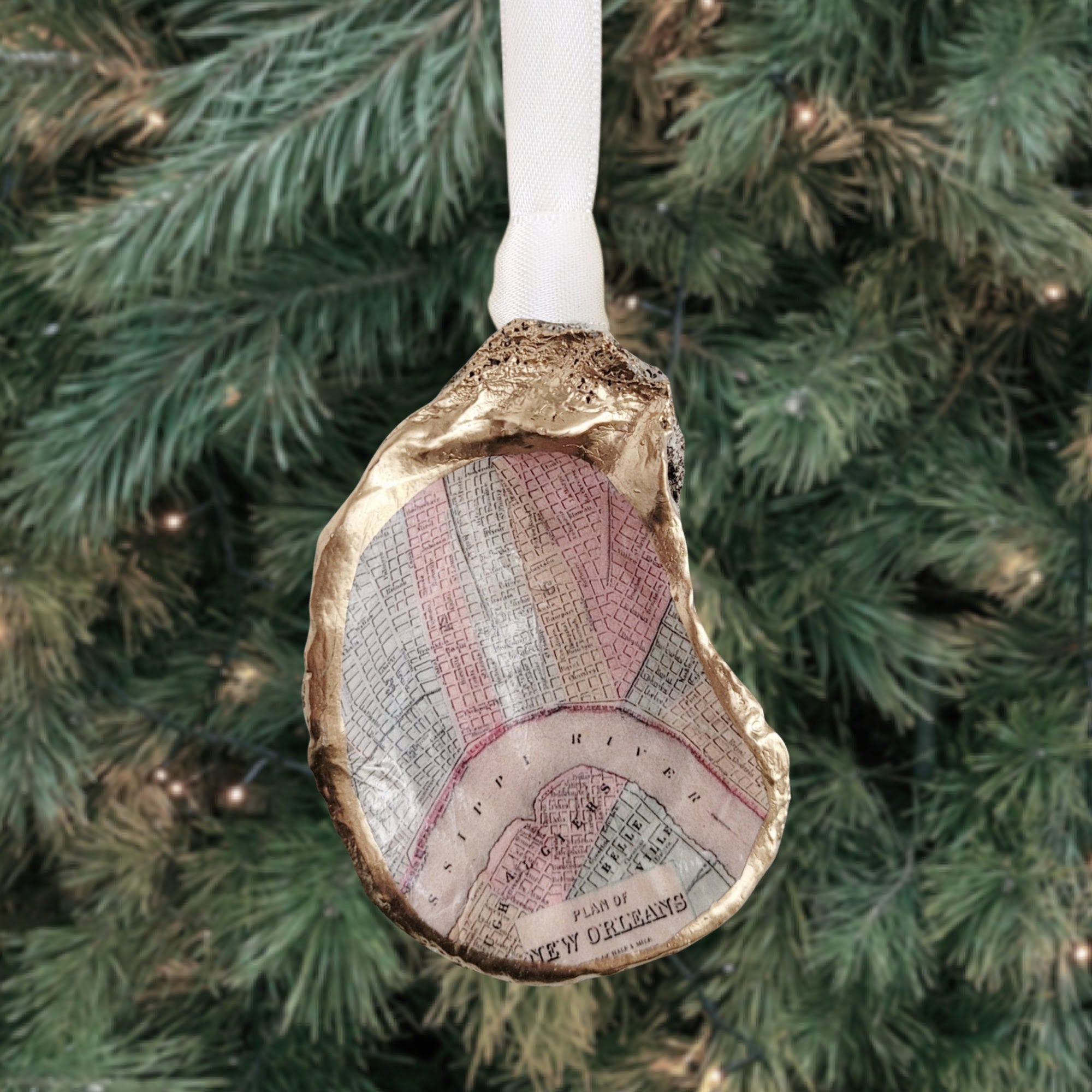 New Orleans Map Ornament | Algiers Point Oyster Co. NOLA – Beatrixbell ...