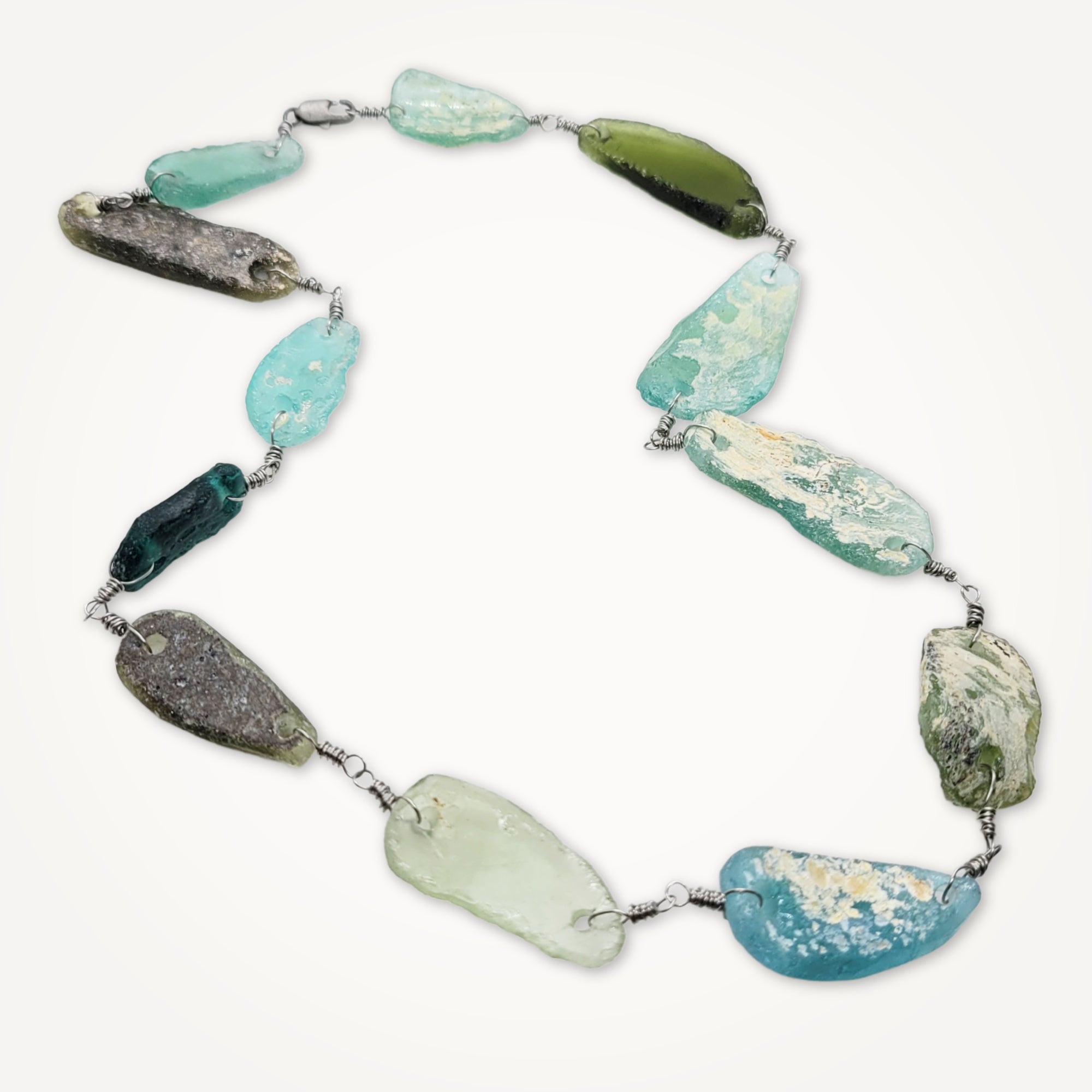 Roman Glass Artifact Necklace | Beatrixbell Handcrafted Jewelry