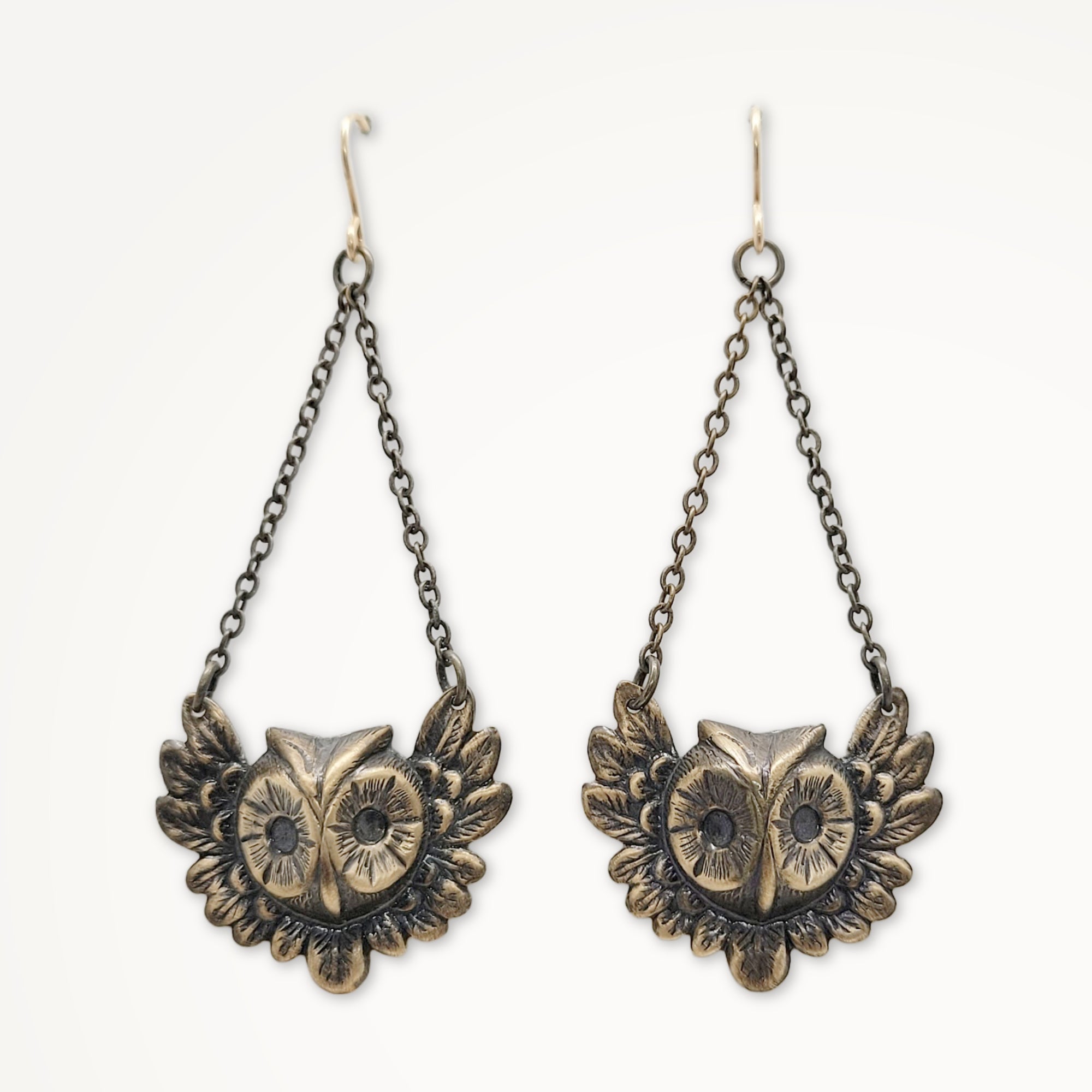 Unique owl earrings store
