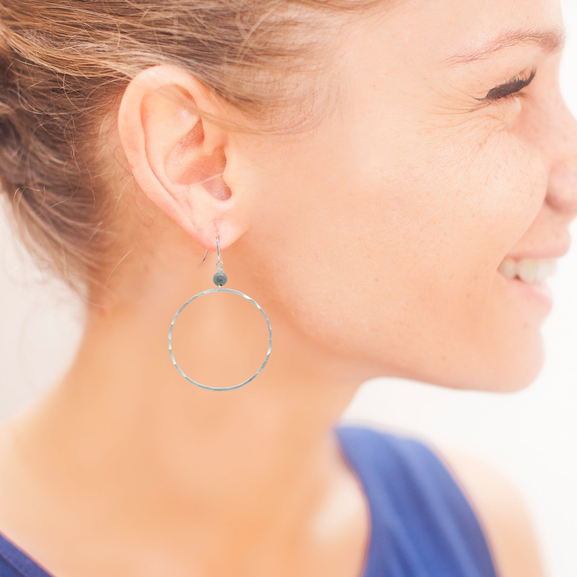 Luna Hoop Stardust Earrings | Beatrixbell Handcrafted Jewelry